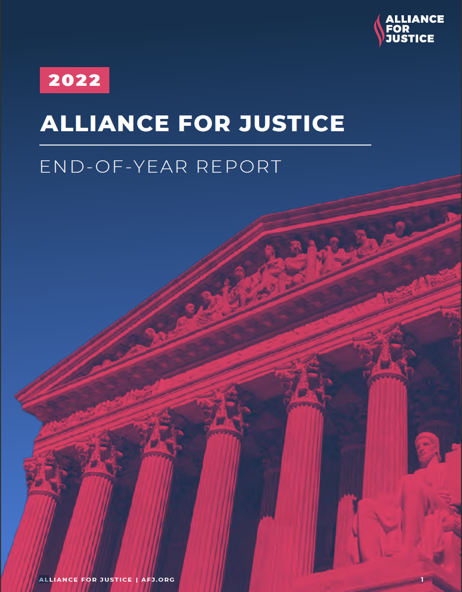 AFJ Report Marks Impressive Progress Of President Biden’s Judges — AFJ